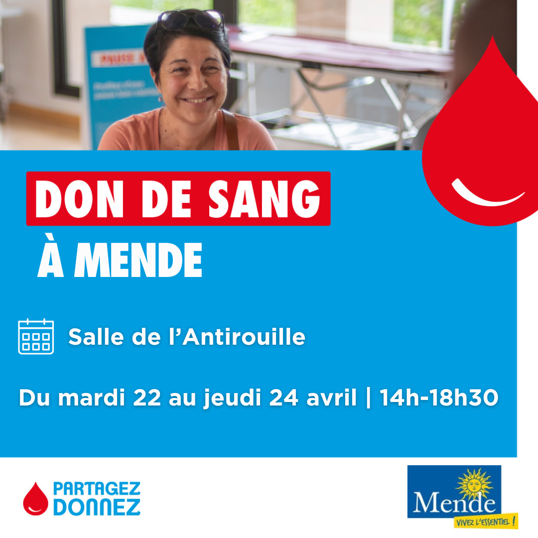 Don du sang - Ville de Mende